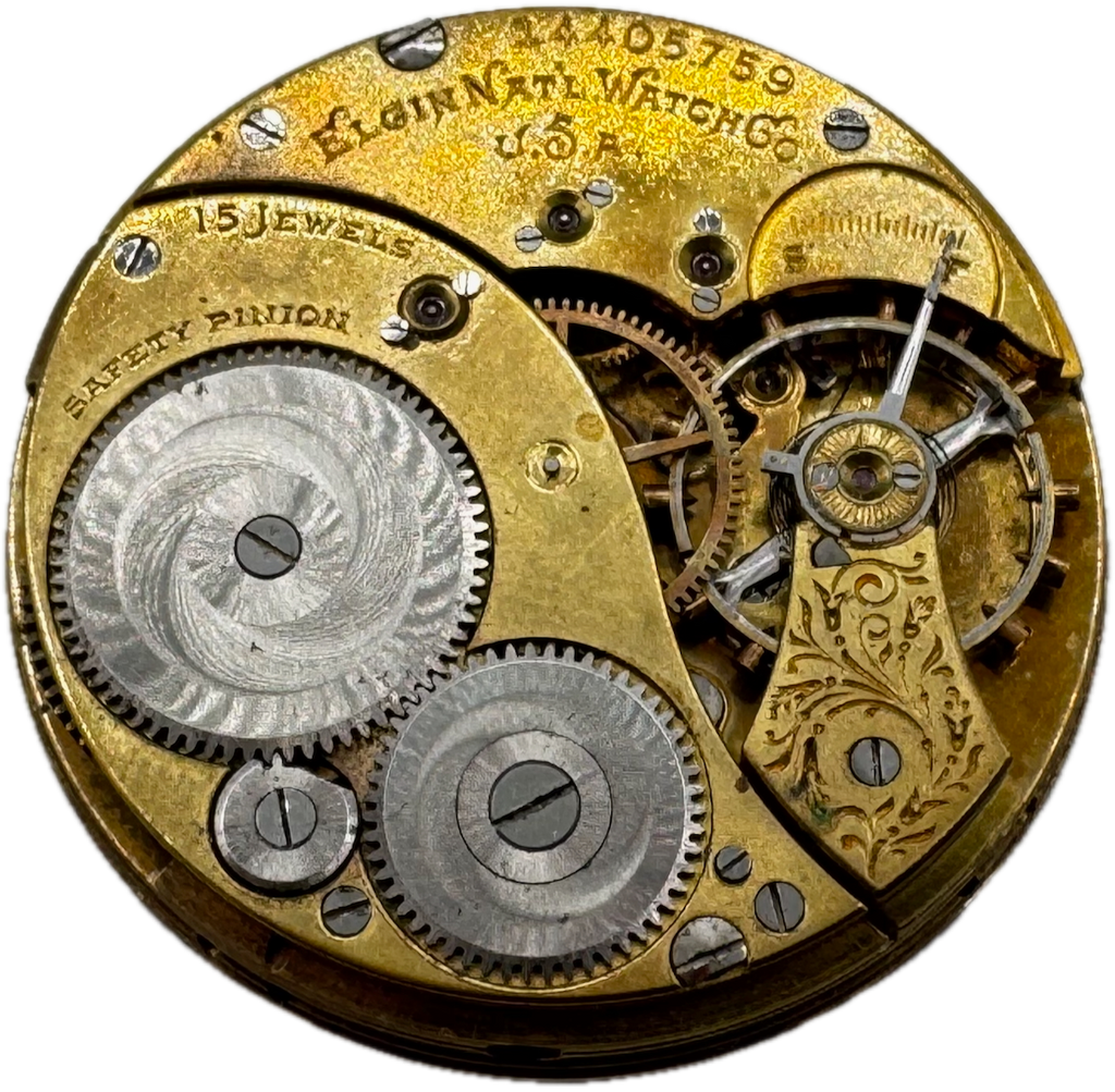Antique 12s 1910 Elgin 15 Jewel Mechanical Pocket Watch Movement 364 U – The Parts Preserve