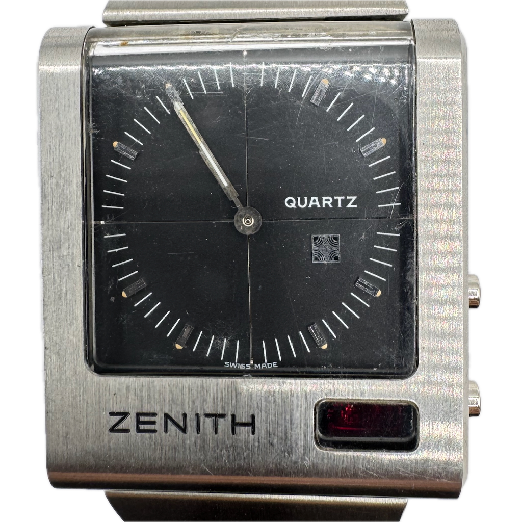 Vintage Zenith Ana-Digi Futur Time Command Crosshair LED Men's Wristwa ...