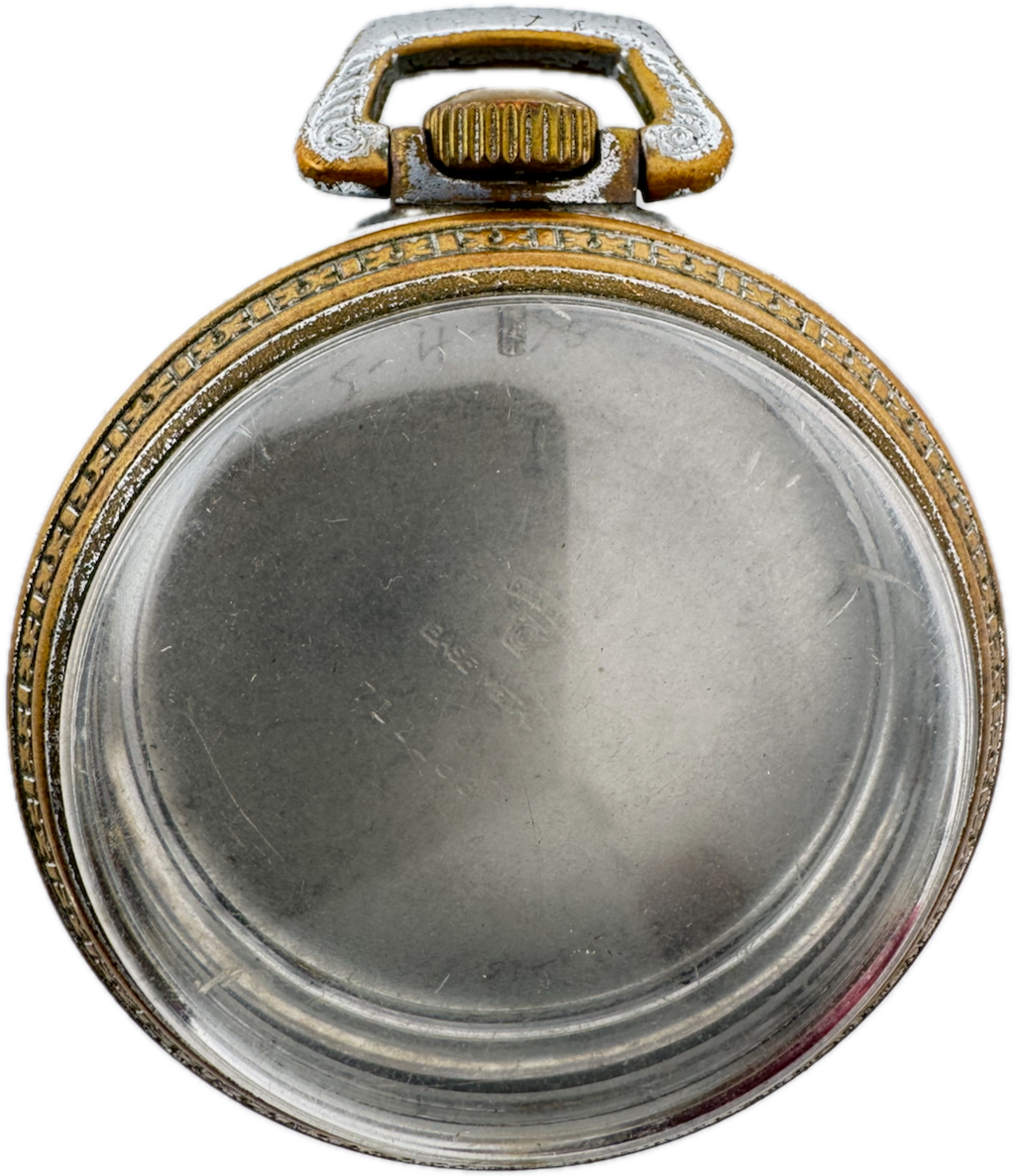 Antique 18s Keystone Open Face Pocket Watch Case Chrome Plated Engrave ...