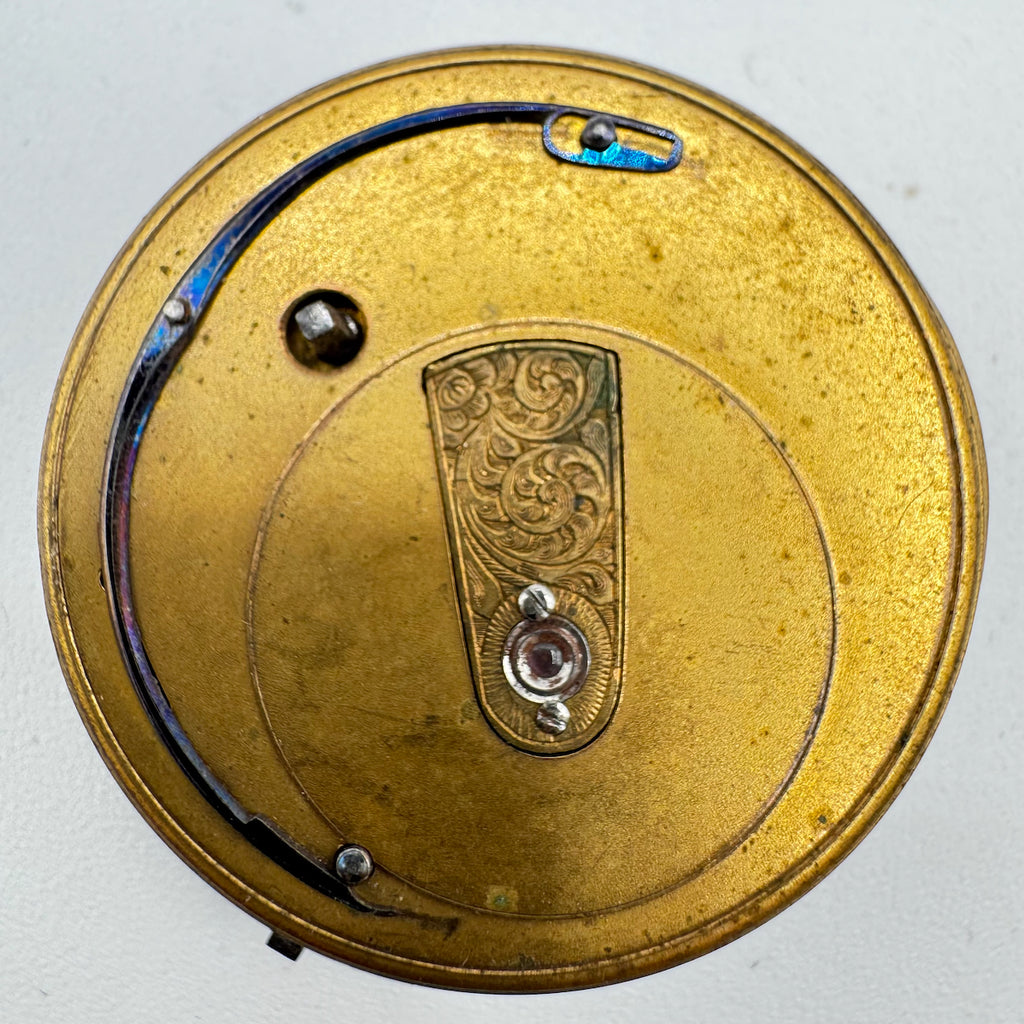 Antique Unsigned Key Wind Fusee Pocket Watch Movement Great Britain fo ...