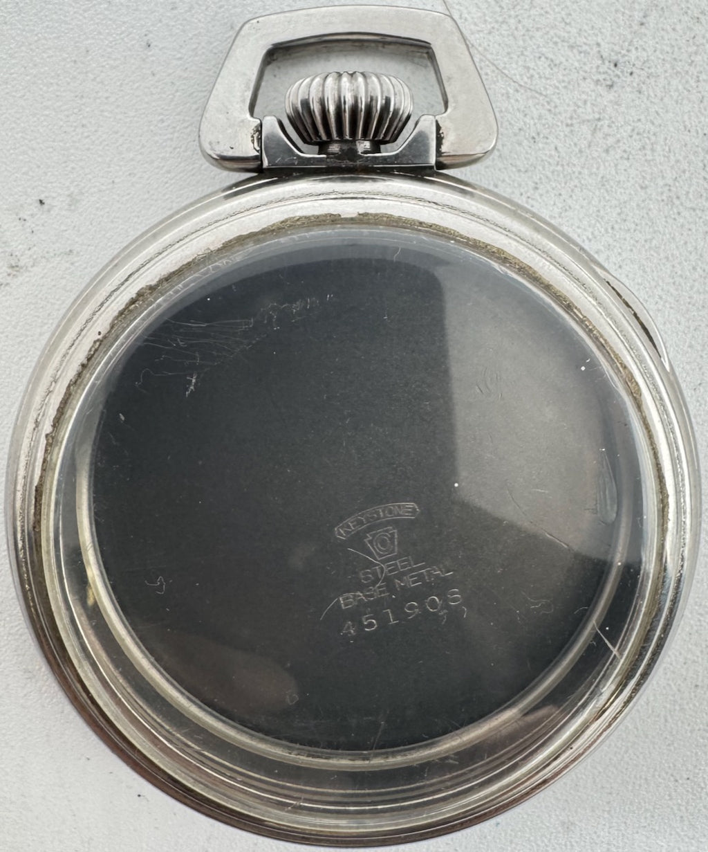 Antique 16 Size Keystone Open Face Pocket Watch Case Stainless Steel U ...