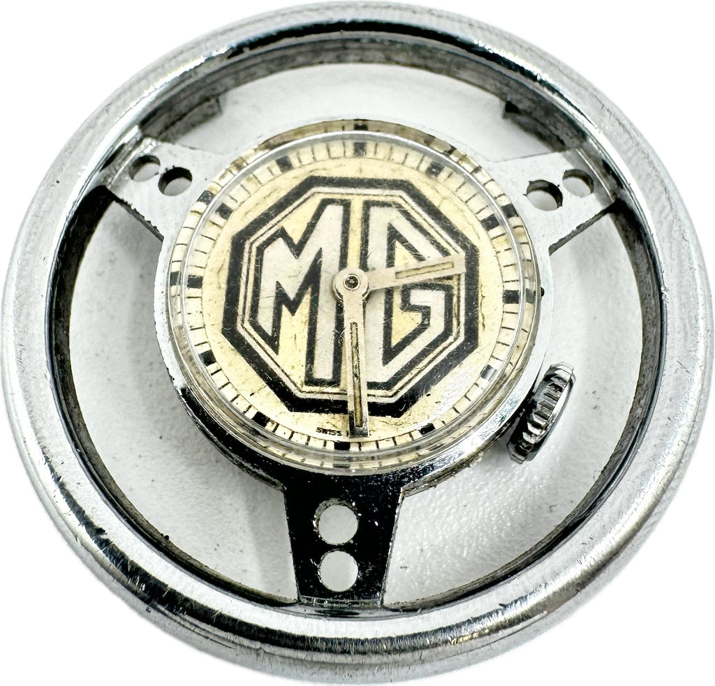 Vintage 39mm MG Cars Steering Wheel 1 Jewel Men's Mechanical Wristwatc ...