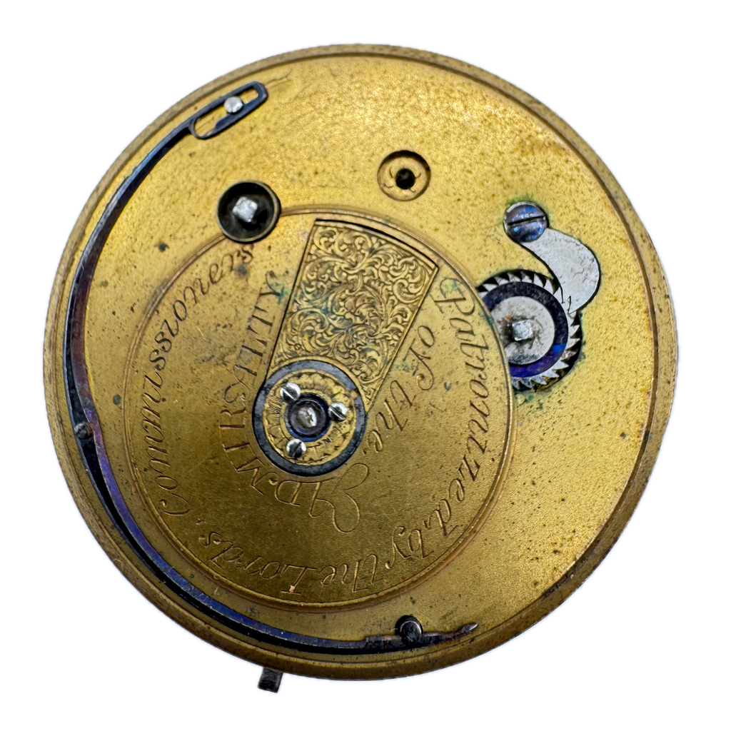 Antique M.T. Levitt London Key Wind Fusee Pocket Watch Movement for Pa ...