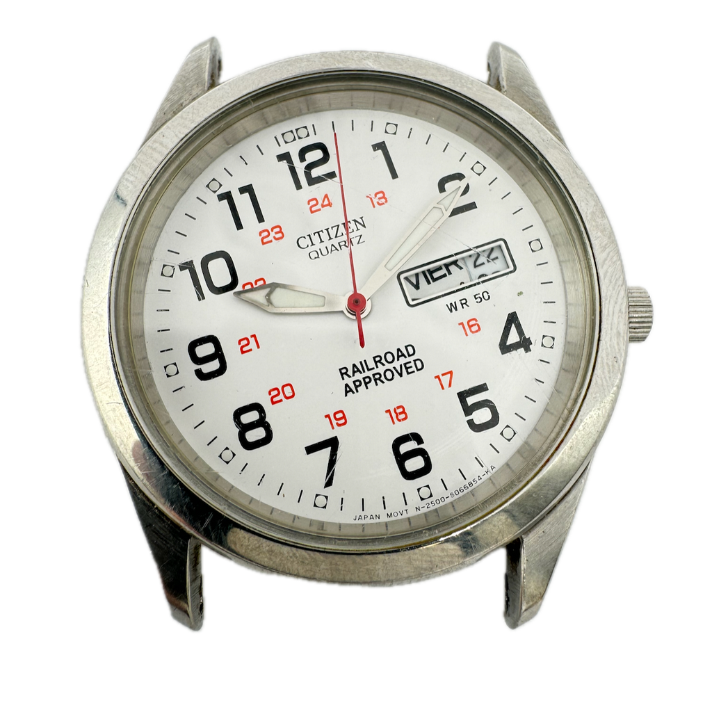 Vintage Citizen 2500-S029295 Railroad Approved Men's Quartz Wristwatch ...