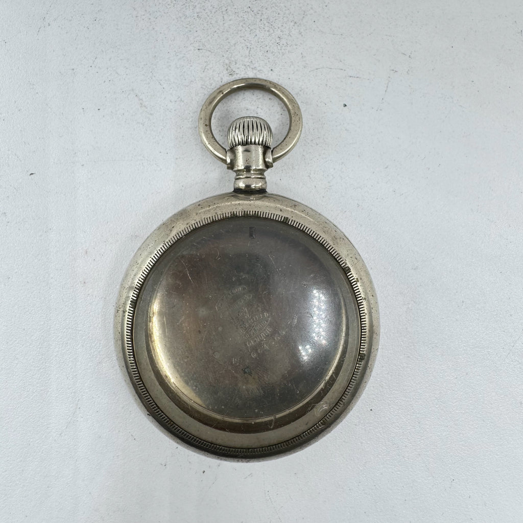 Antique 18 Size Keystone Open Face Pocket Watch Case Silveroid MMS Eng ...