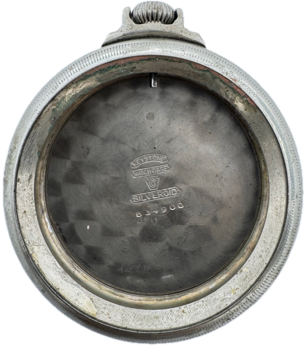 Antique 16 Size Keystone Open Face Pocket Watch Case Silveroid Coin Ed ...