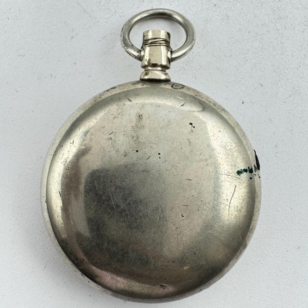 Antique 16 Size Crescent Swing Out Open Face Pocket Watch Case NickelU ...
