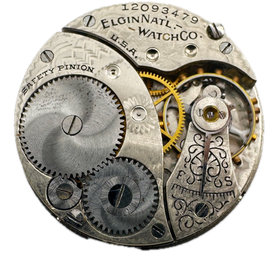 Antique 0s 1906 Elgin 7 Jewel Mechanical Pocket Watch Movement 324 USA ...