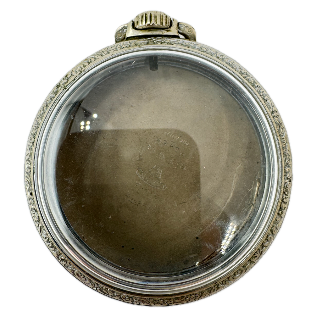 Antique 16 Size Keystone Open Face Pocket Watch Case Chrome PlatedEngr ...