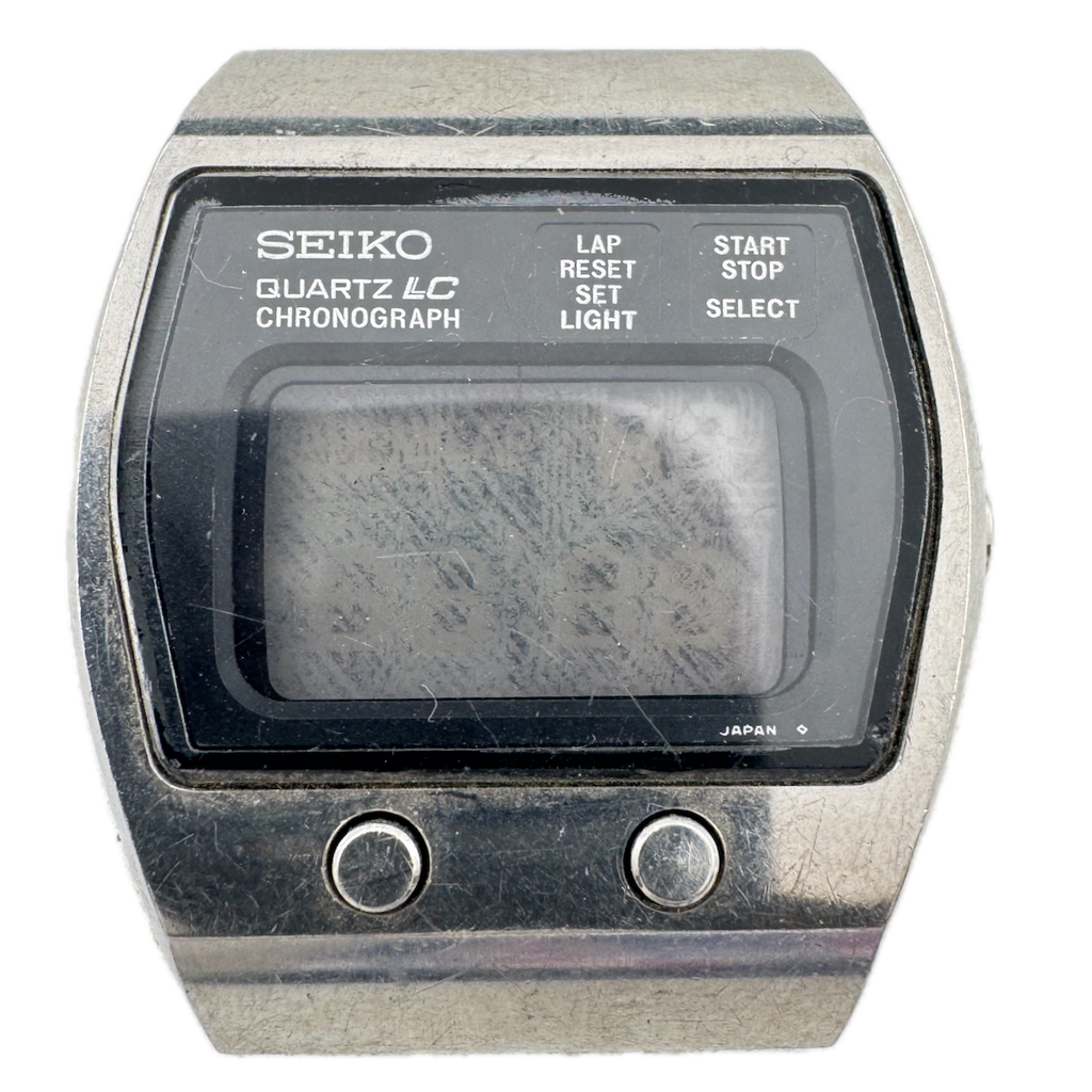 Vintage Seiko 0634-5009 LC Chrono Men's Digital LCD Wristwatch Japan S ...