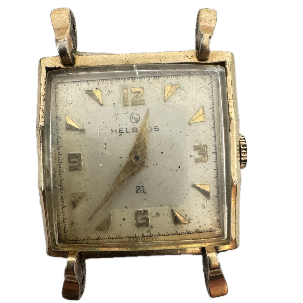 Vintage Helbros Square Men's Mechanical Wristwatch P 61 GermanySteel ...