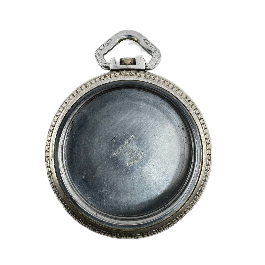 Antique 16 Size Keystone Open Face Pocket Watch Case Chrome PlatedEngr ...