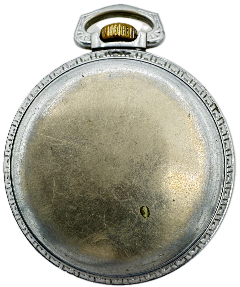 Antique 16 Size Keystone Open Face Pocket Watch Case Chrome PlatedEngr ...
