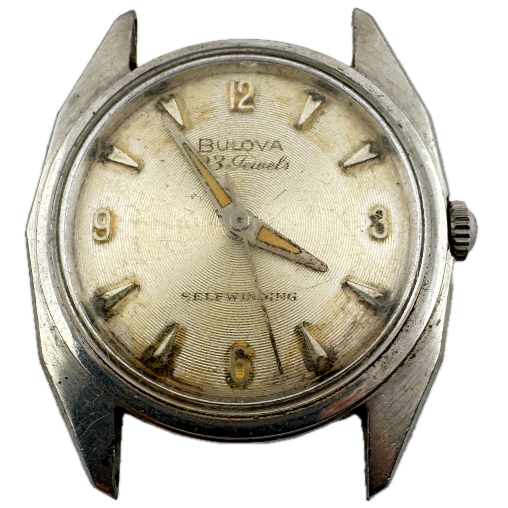 Vintage 1961 Bulova 285 Commander Men's Automatic Wristwatch Swiss Ste ...