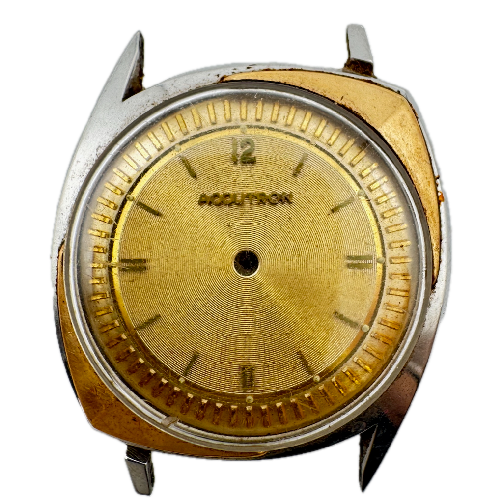 Vintage 33mm 1960 Bulova Football Men's Tuning Fork Wristwatch 214 Ste ...