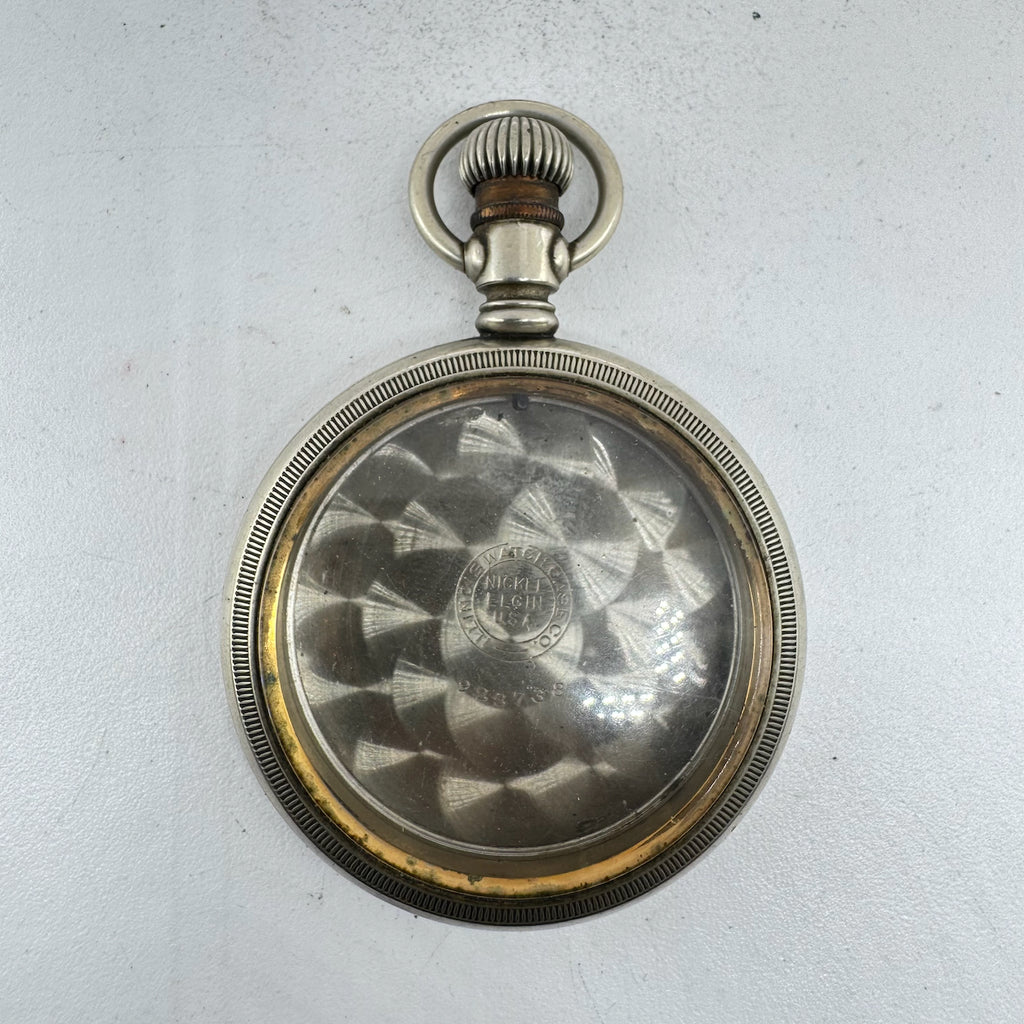 Antique 16 Size Illinois Swingout Open Face Pocket Watch Case NickelCo ...