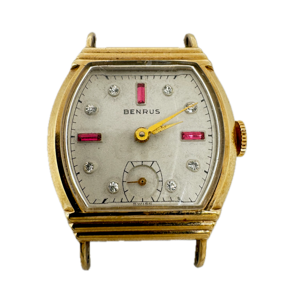 Vintage 28mm Benrus Jeweled Dial CW 2 Men's Mechanical Wristwatch 1260 ...