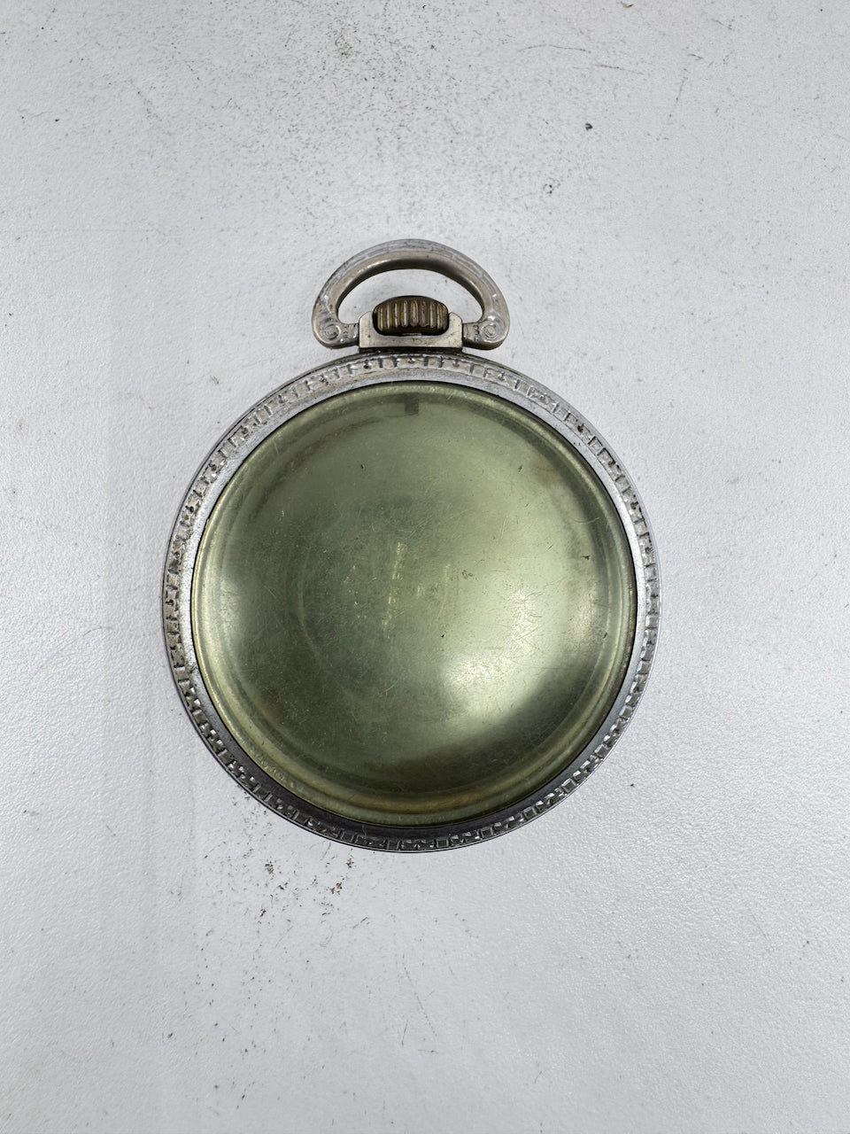 Antique 16 Size Keystone Open Face Pocket Watch Case Chrome PlatedEngr ...