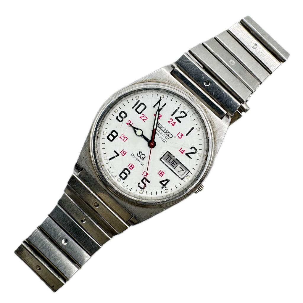 Seiko 6923-7039 Railroad Men's Quartz Wristwatch 6923A Steel Canadian ...