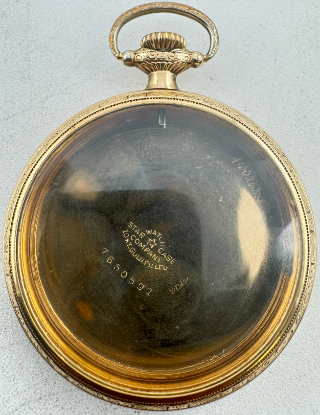 Antique 12s Star Pocket Watch Case for Mechanical 25 Year Gold FIlled ...