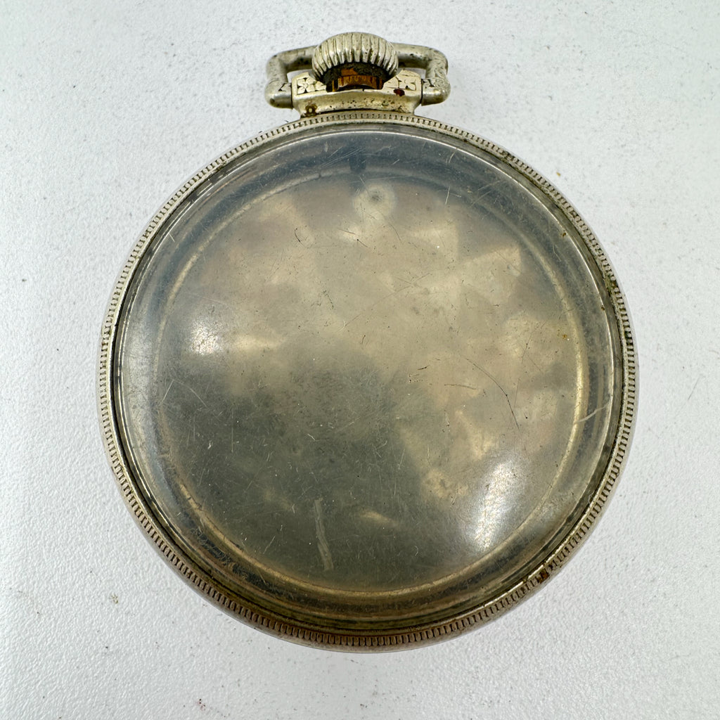 Antique 16 Size Illinois Arrow Open Face Pocket Watch Case NickelCoin ...