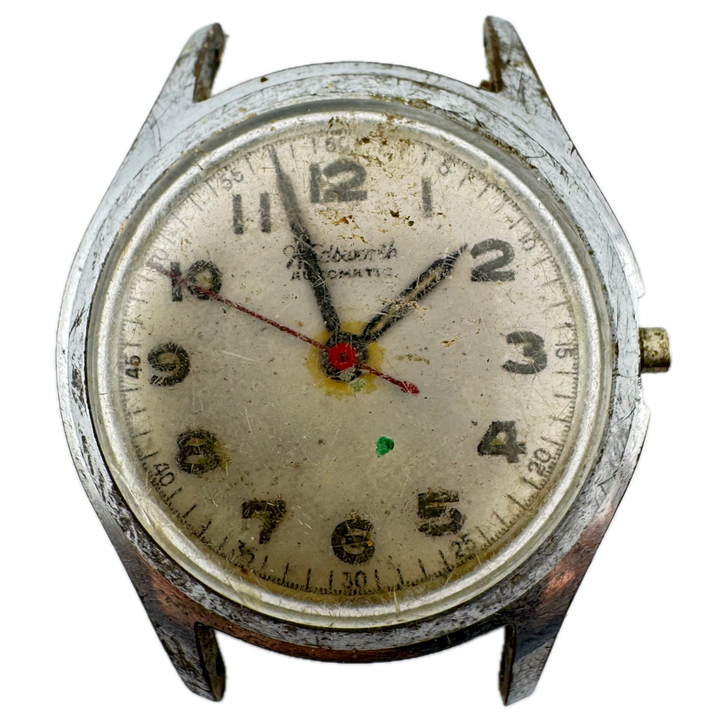 Vintage Wadsworth Military Style Men's Automatic Wristwatch Steel & Ch ...