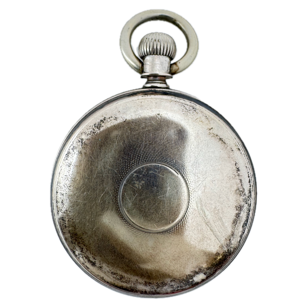 Antique 14s American Watch Co. Open Face Pocket Watch Case Silver Plat ...