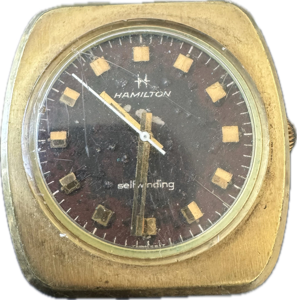 Vintage Hamilton 689031-4 Chunky 17 Jewel Men's Automatic Wristwatch 6 ...