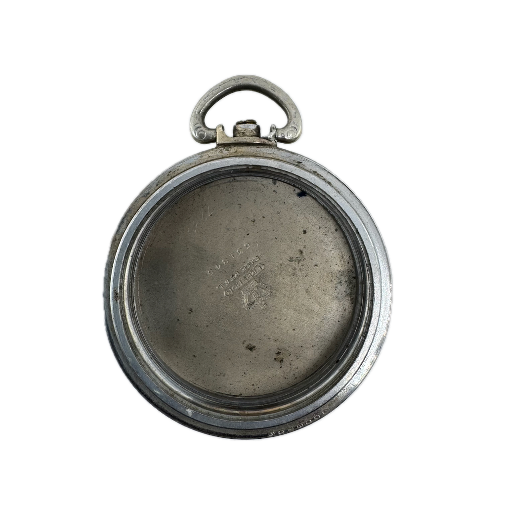 Antique 16 Size Emperor Open Face Pocket Watch Case Chrome PlatedEngra ...