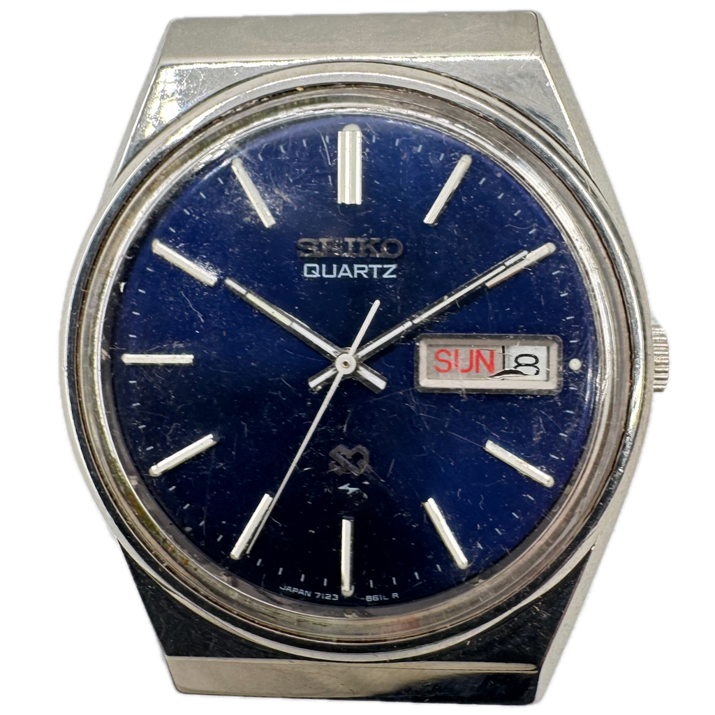 Vintage Seiko 7123-8440 SQ Dress Day Date Men's Quartz Wristwatch Japa ...