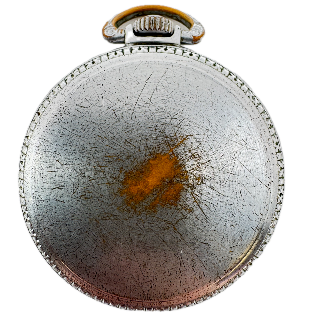 Antique 16s Keystone Open Face Pocket Watch Case for Mechanical Chrome ...