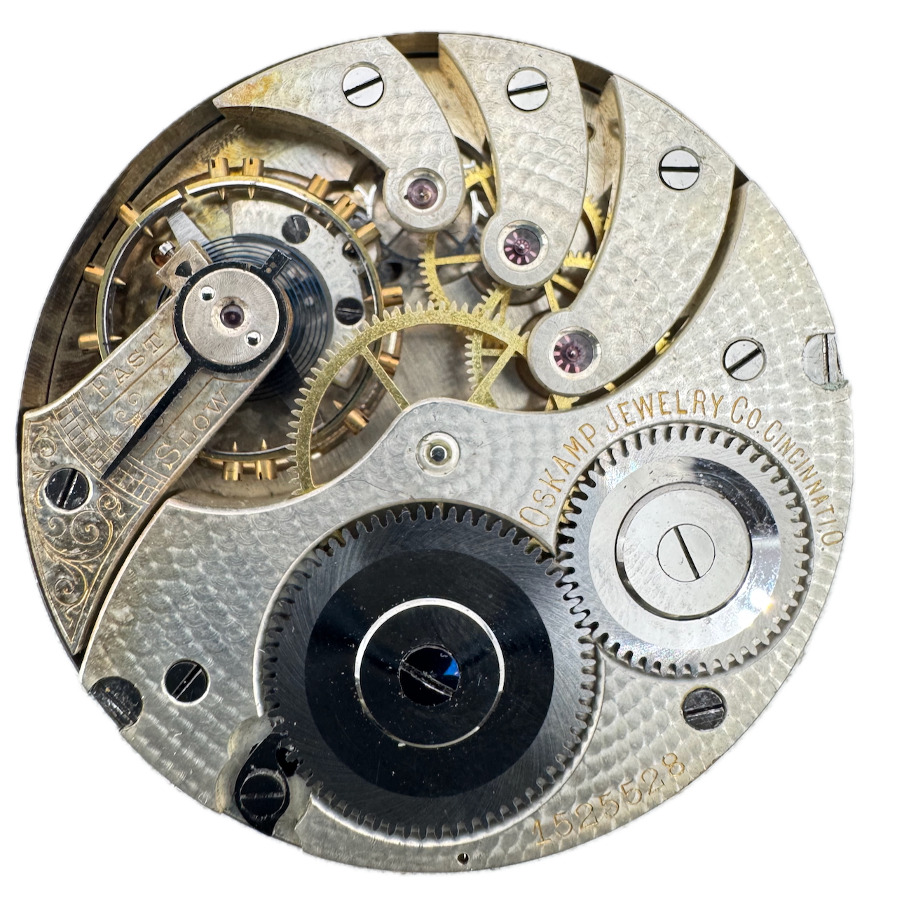 Antique 16s Longines Oskamp Mechanical Hunter Config. Pocket Watch Mov ...