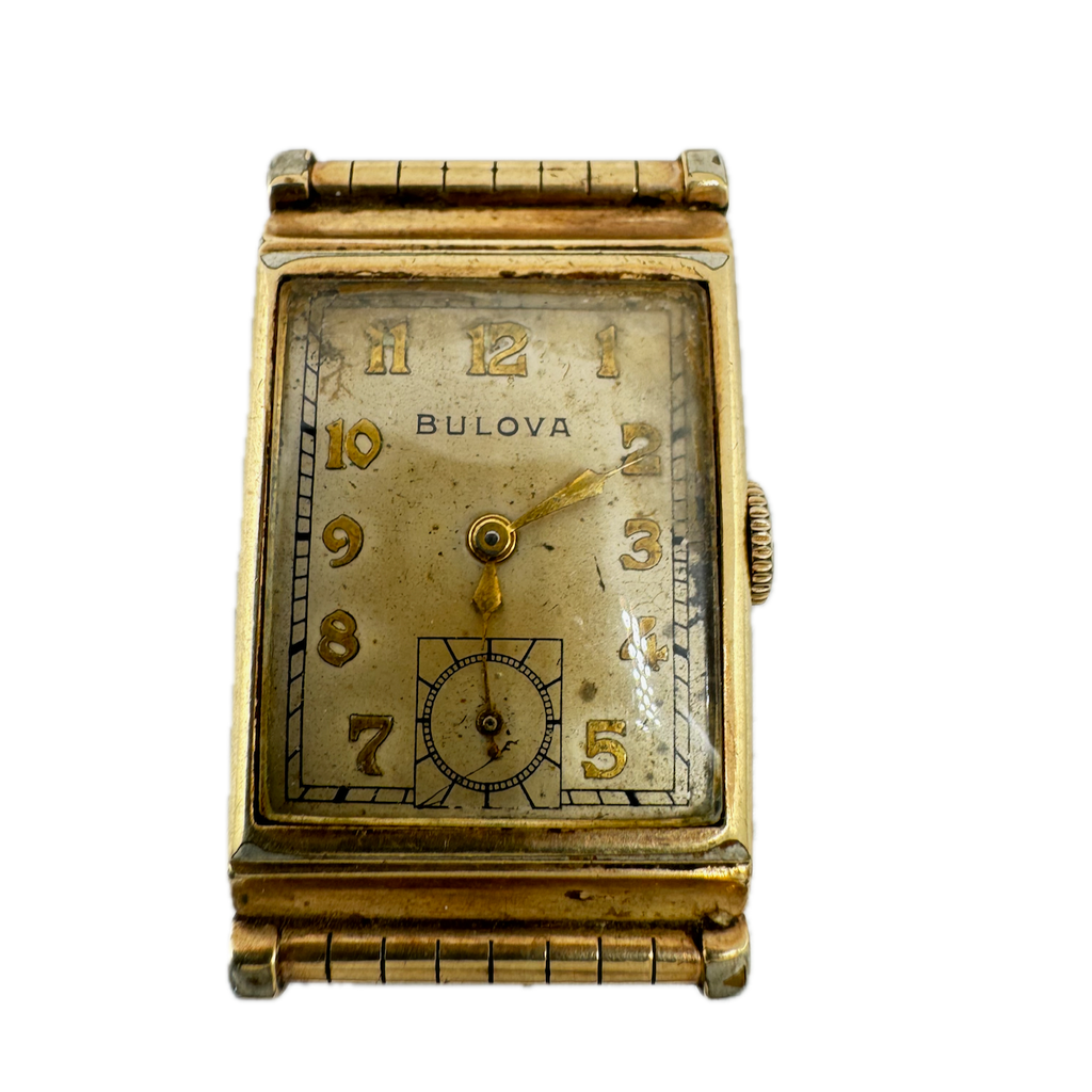 Vintage Bulova 17 Jewel Men's Mechanical Wristwatch 7AP USA 10k Gold F ...