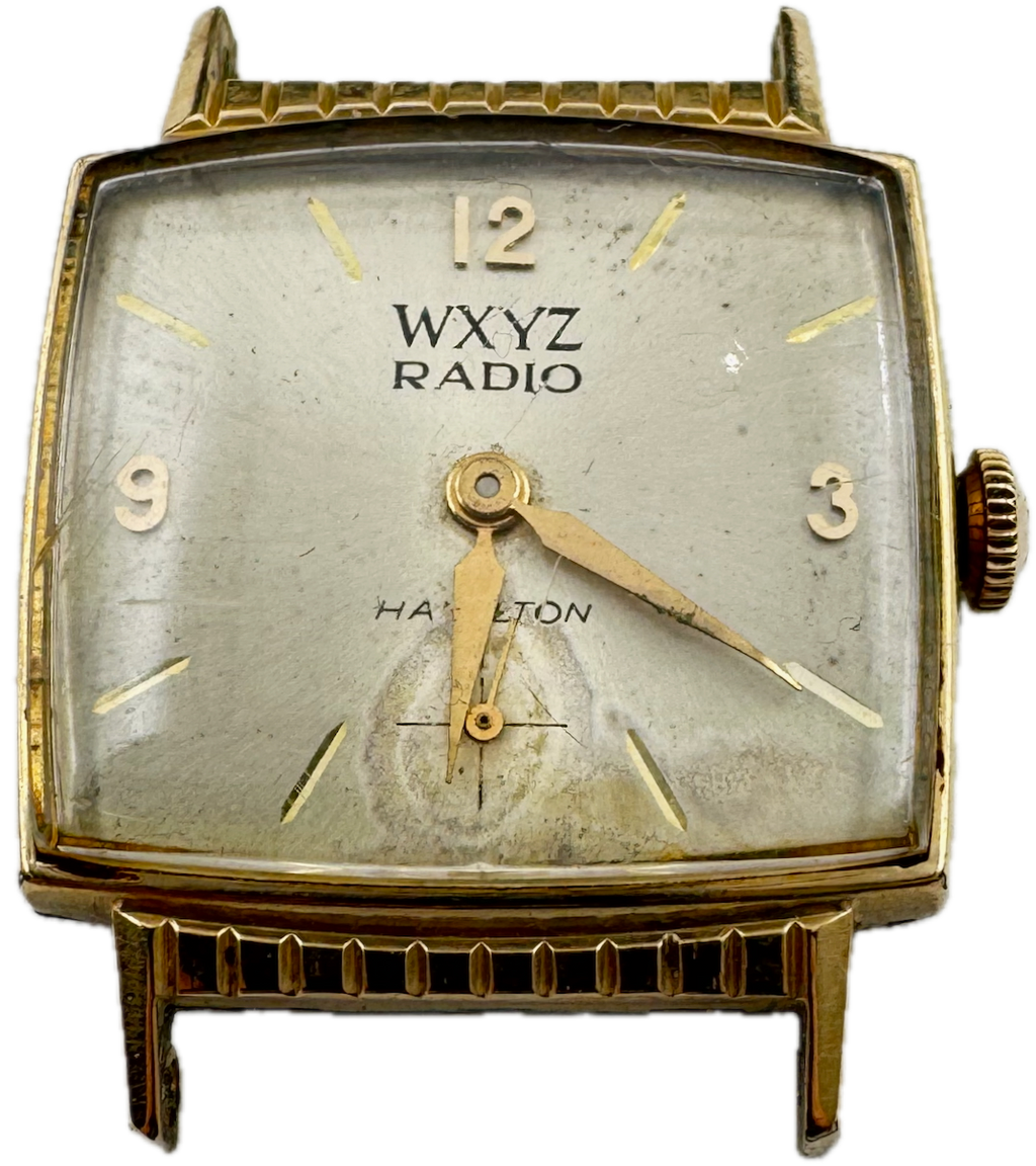 Vintage Hamilton WXYZ Radio Men's Mechanical Wristwatch 686 Steel & 10 ...