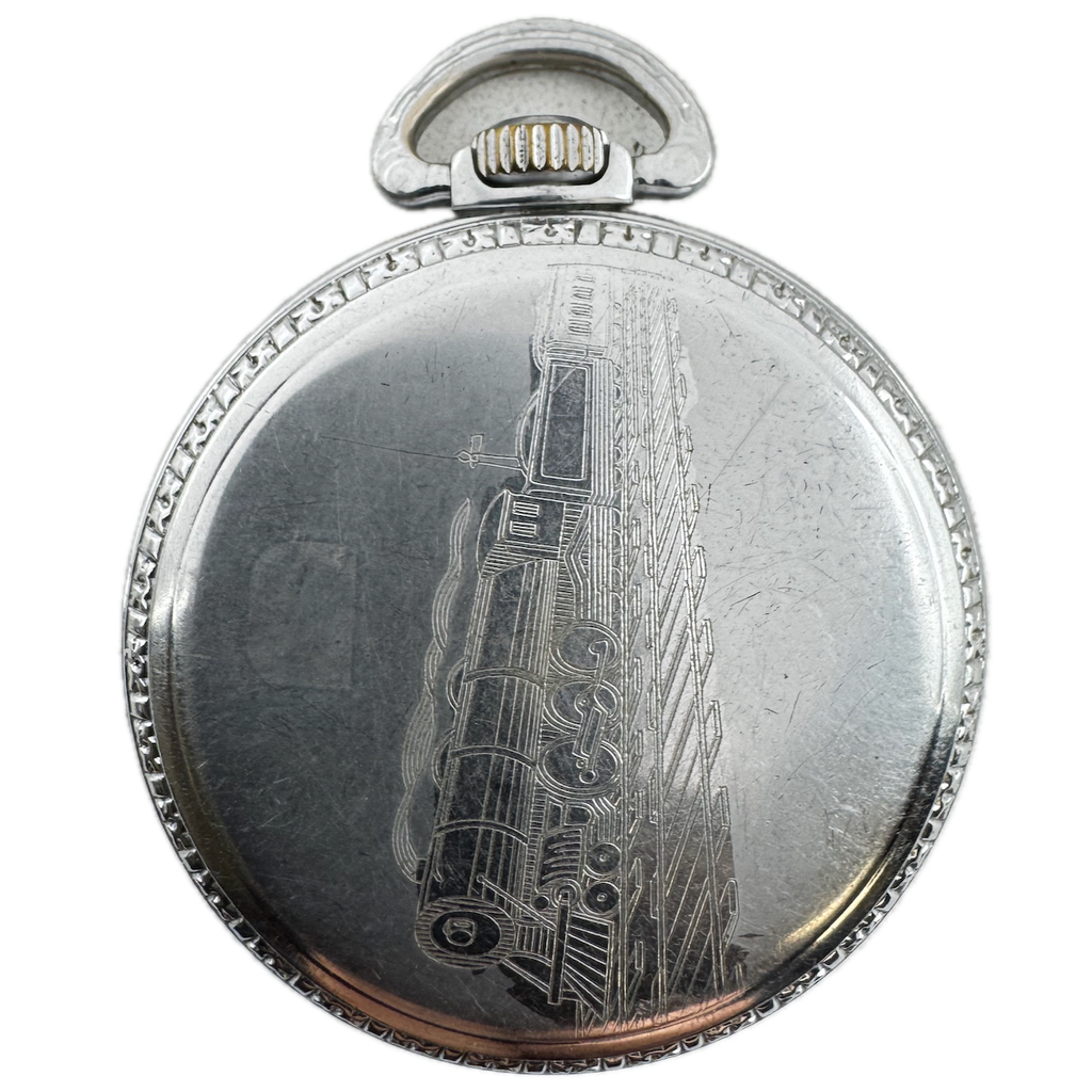 Antique 16 Size Keystone Open Face Pocket Watch Case Chrome Plated Loc ...