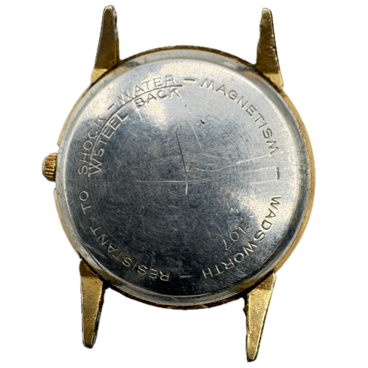 Vintage Wadsworth 107 Diamond Pattern Men's Mechanical Wristwatch Swis ...