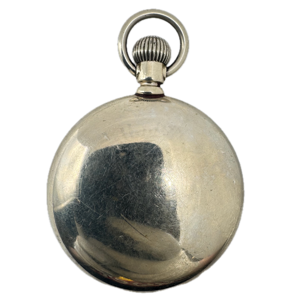 Antique 18s Crescent Swingout Open Face Pocket Watch Case Nickel Alloy ...