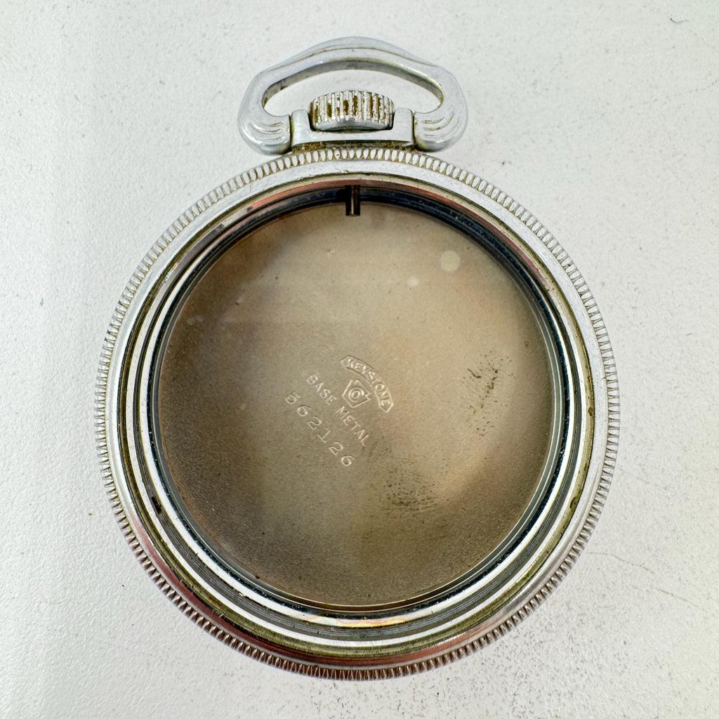Antique 16 Size Keystone Open Face Pocket Watch Case Chrome PlatedCoin ...