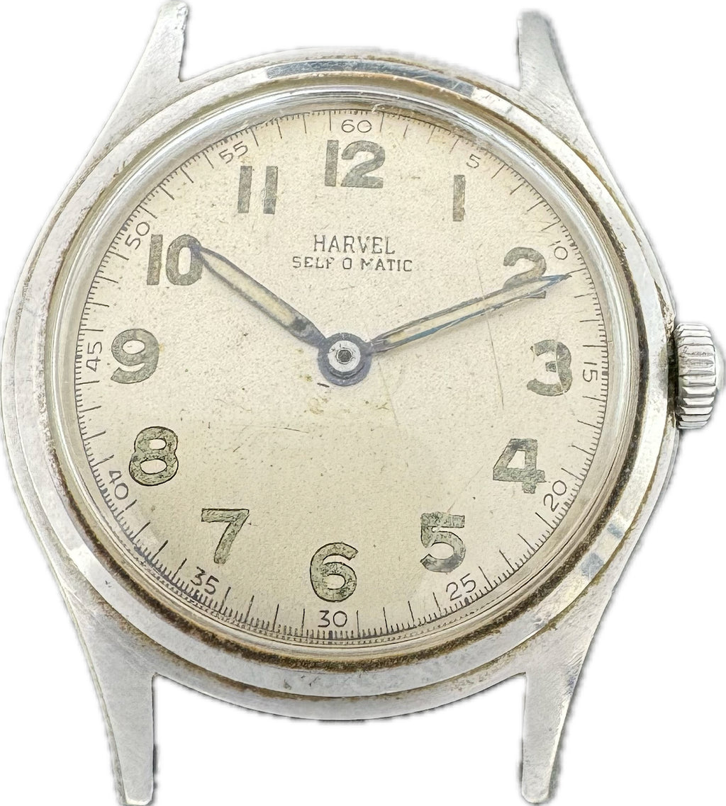 Vintage 34mm Harvel Self-O-Matic Men's Bumper Automatic Wristwatch 84 ...
