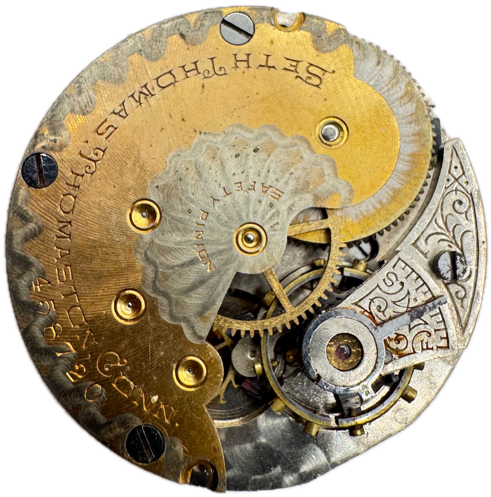 Antique 6s 1904 Seth Thomas Two Tone Hunter Pocket Watch Movement 35 U ...